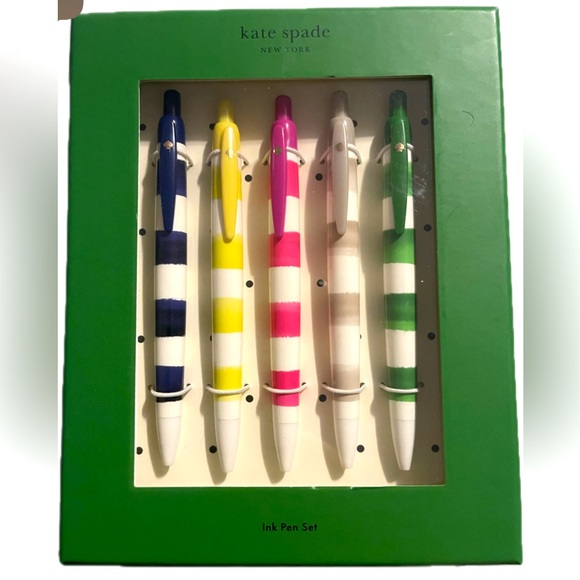 kate spade | Office | Kate Spade New York Pen Set In Rugby Stripe ...